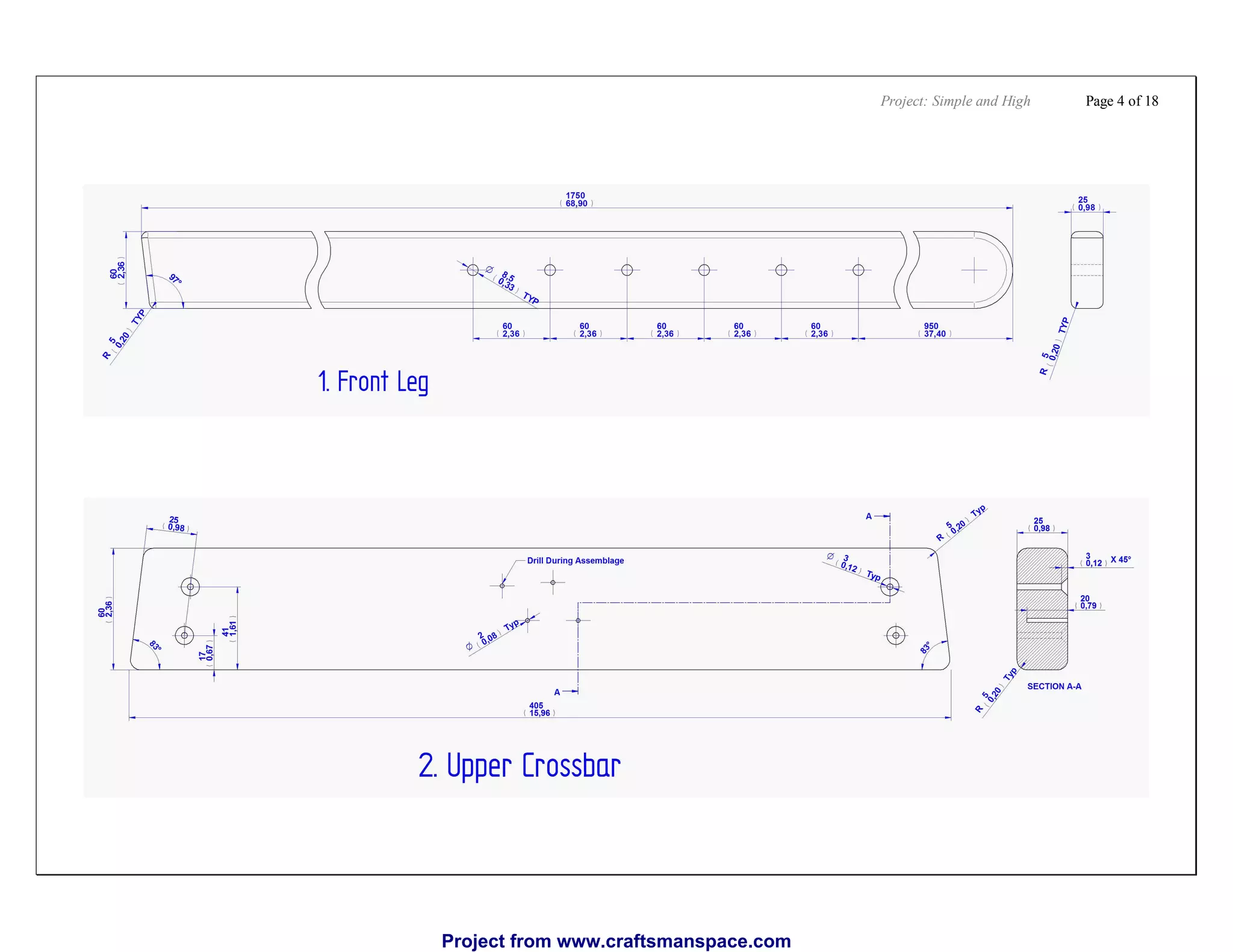 A frame tripod easel plan | PDF