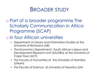 A framework for analysing research types and practices | PPTX ...