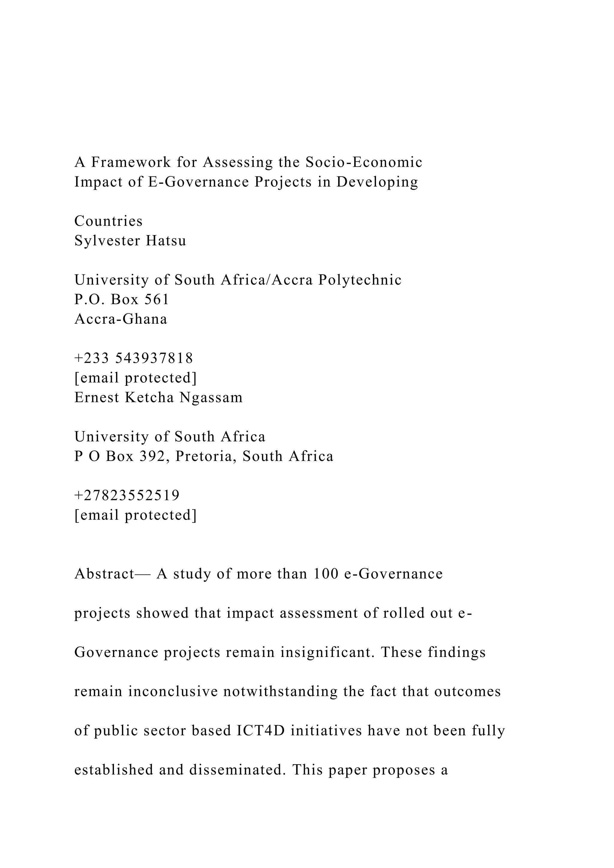 A Framework for Assessing the Socio-Economic Impact of E-Gov.docx