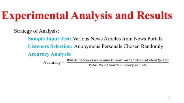 A Framework For Bangla Text To Speech Synthesis Ppt