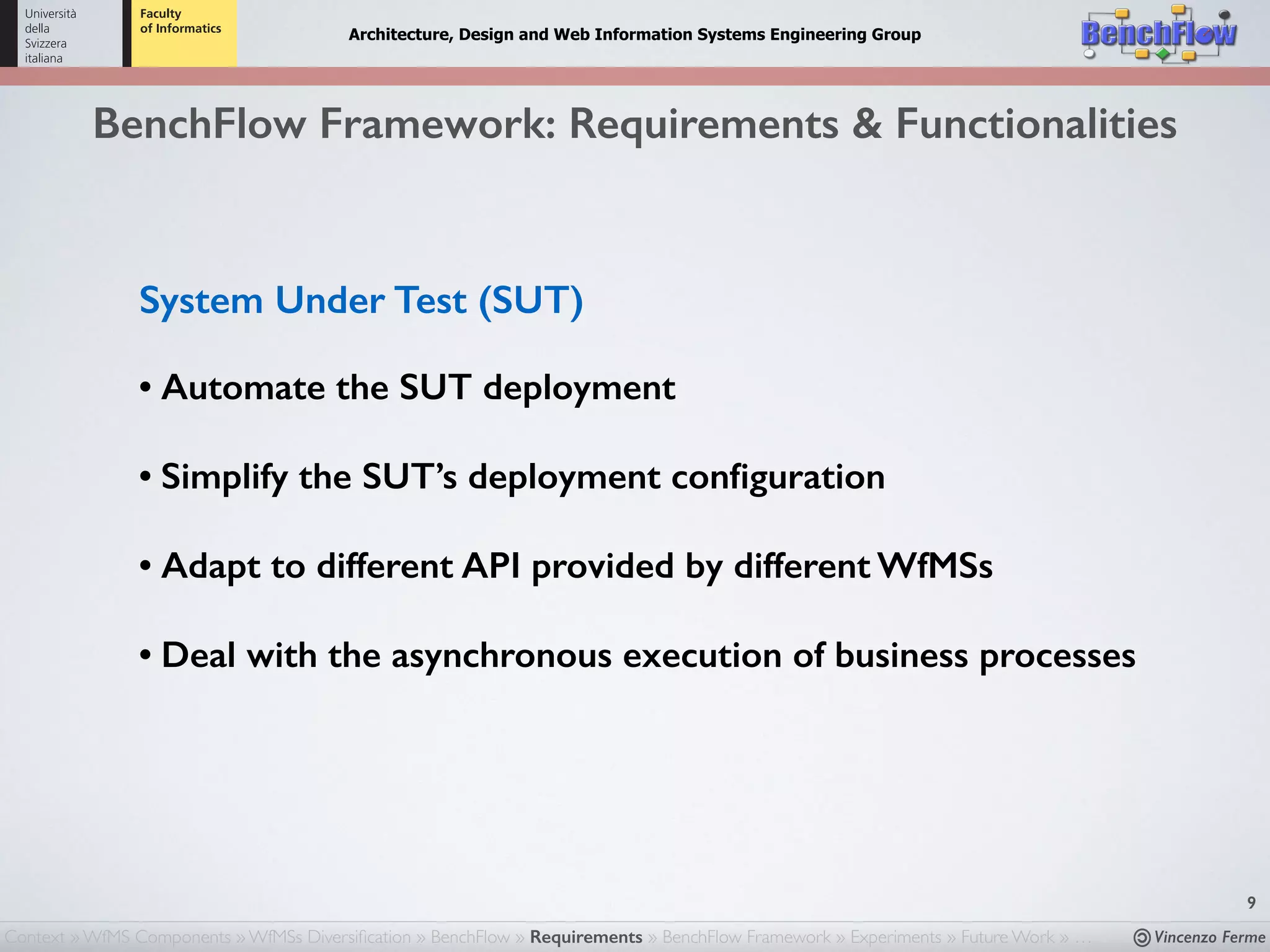 BenchFlow, a Framework for Benchmarking BPMN 2.0 Workflow Management Systems | PDF