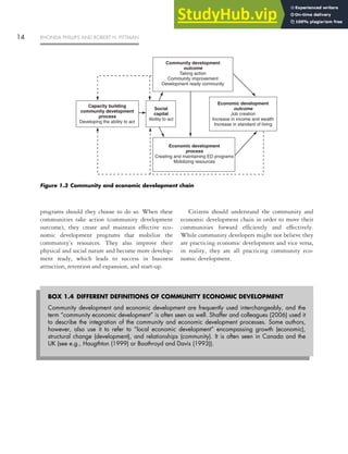A Framework For Community And Economic Development | PDF