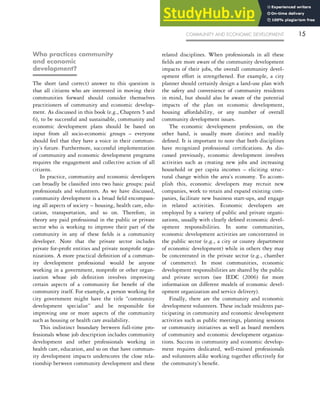 A Framework For Community And Economic Development | PDF
