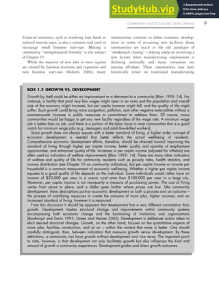 A Framework For Community And Economic Development | PDF