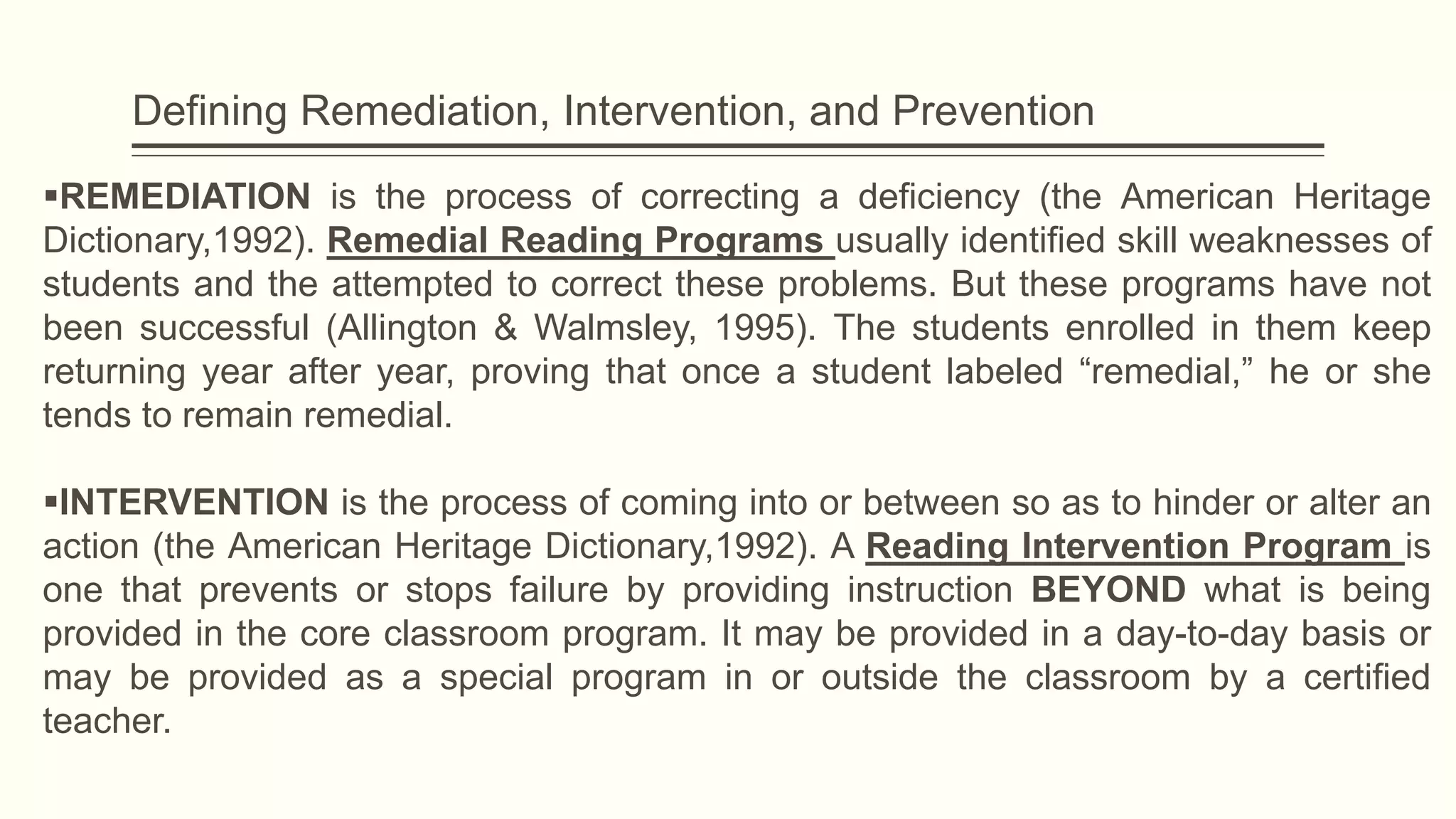 A FRAMEWORK FOR CORE INSTRUCTION- PREVENTION AND INTERVENTION.pptx