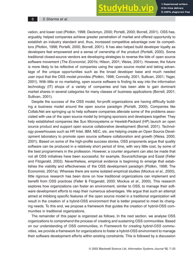 A Framework For Creating Hybrid-Open Source Software Communities | PDF