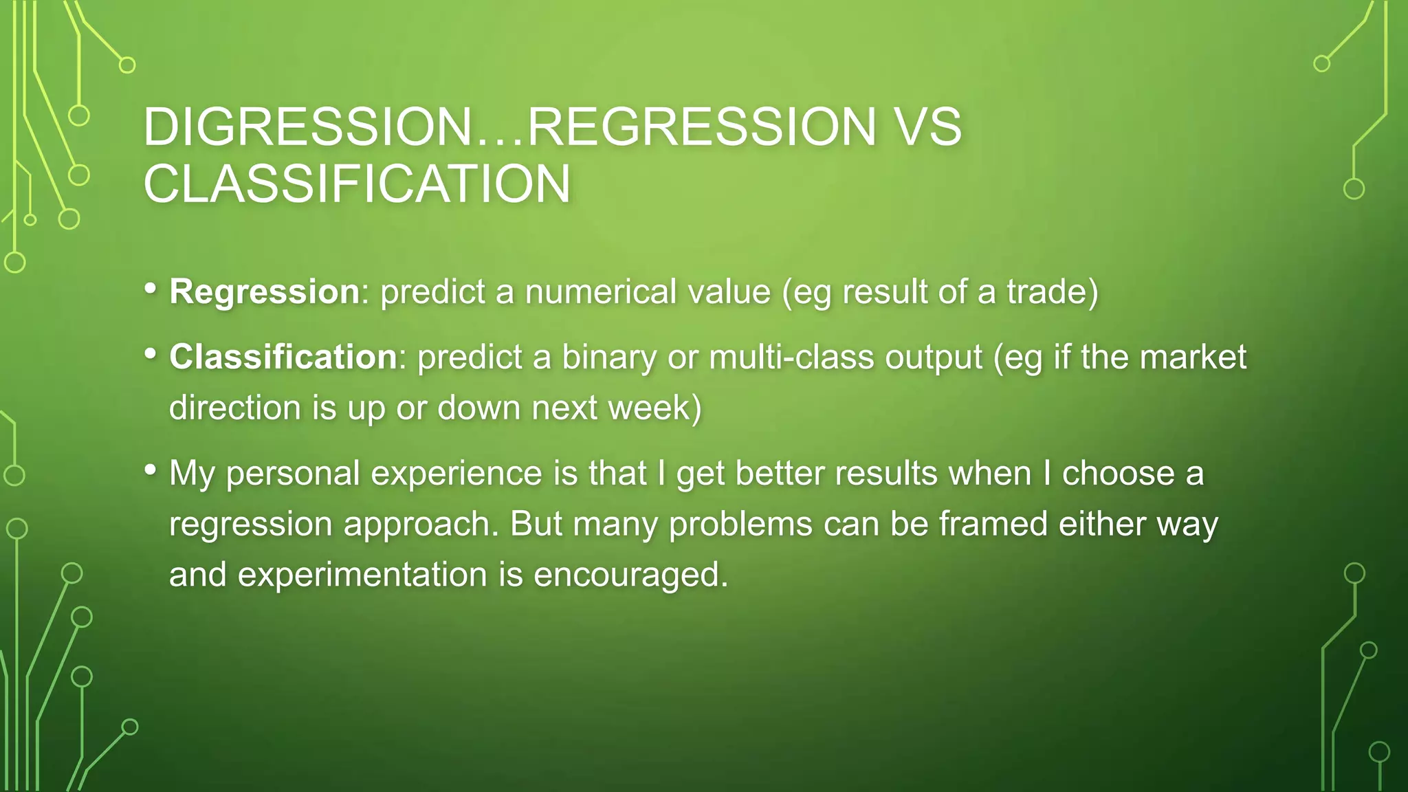 A Framework For Developing Trading Models Based On Machine Learning By Kris Longmore Founder