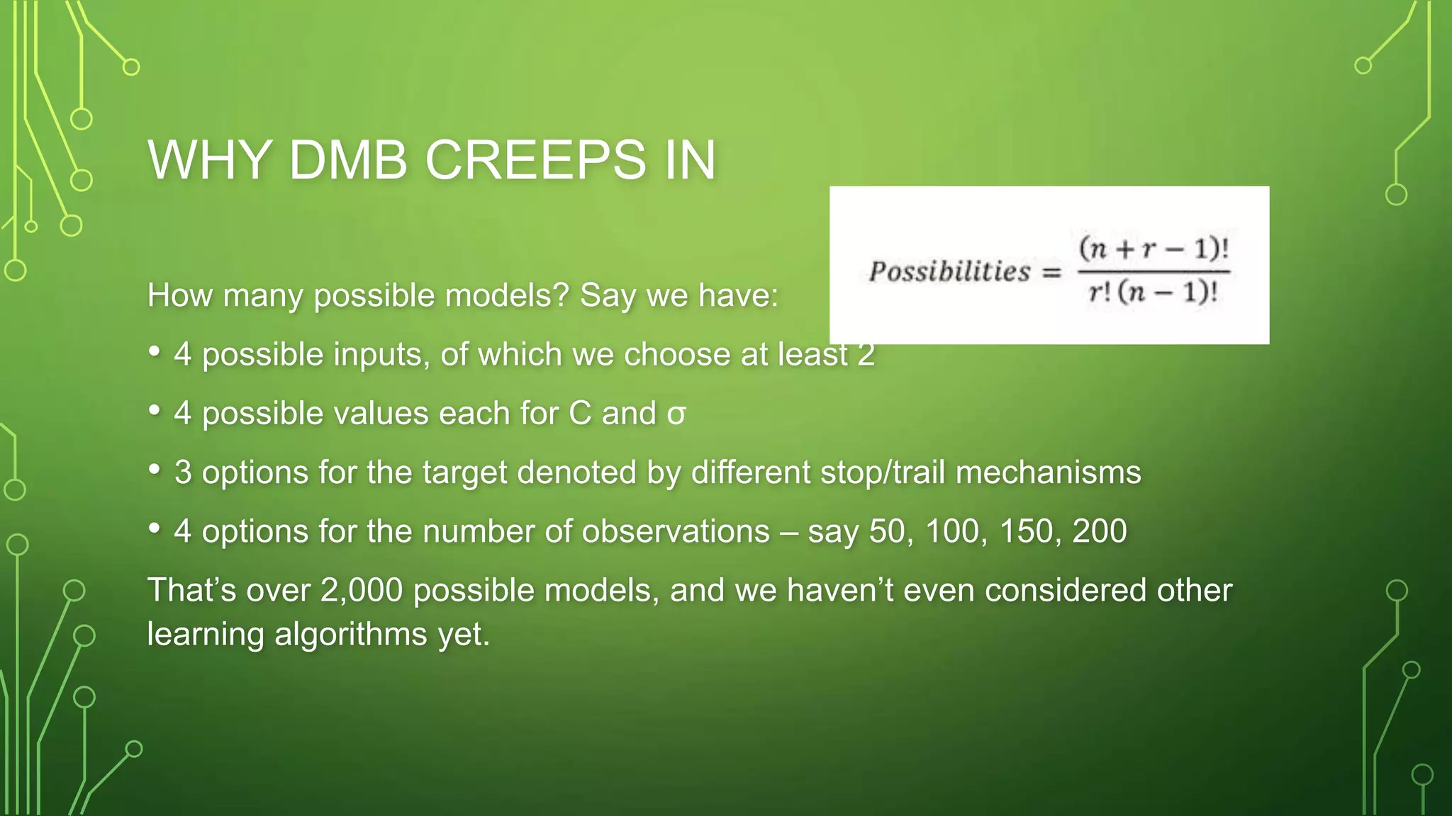 A Framework For Developing Trading Models Based On Machine Learning By Kris Longmore Founder