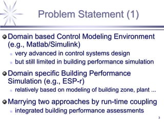 A framework for distributed control and building performance simulation | PPT