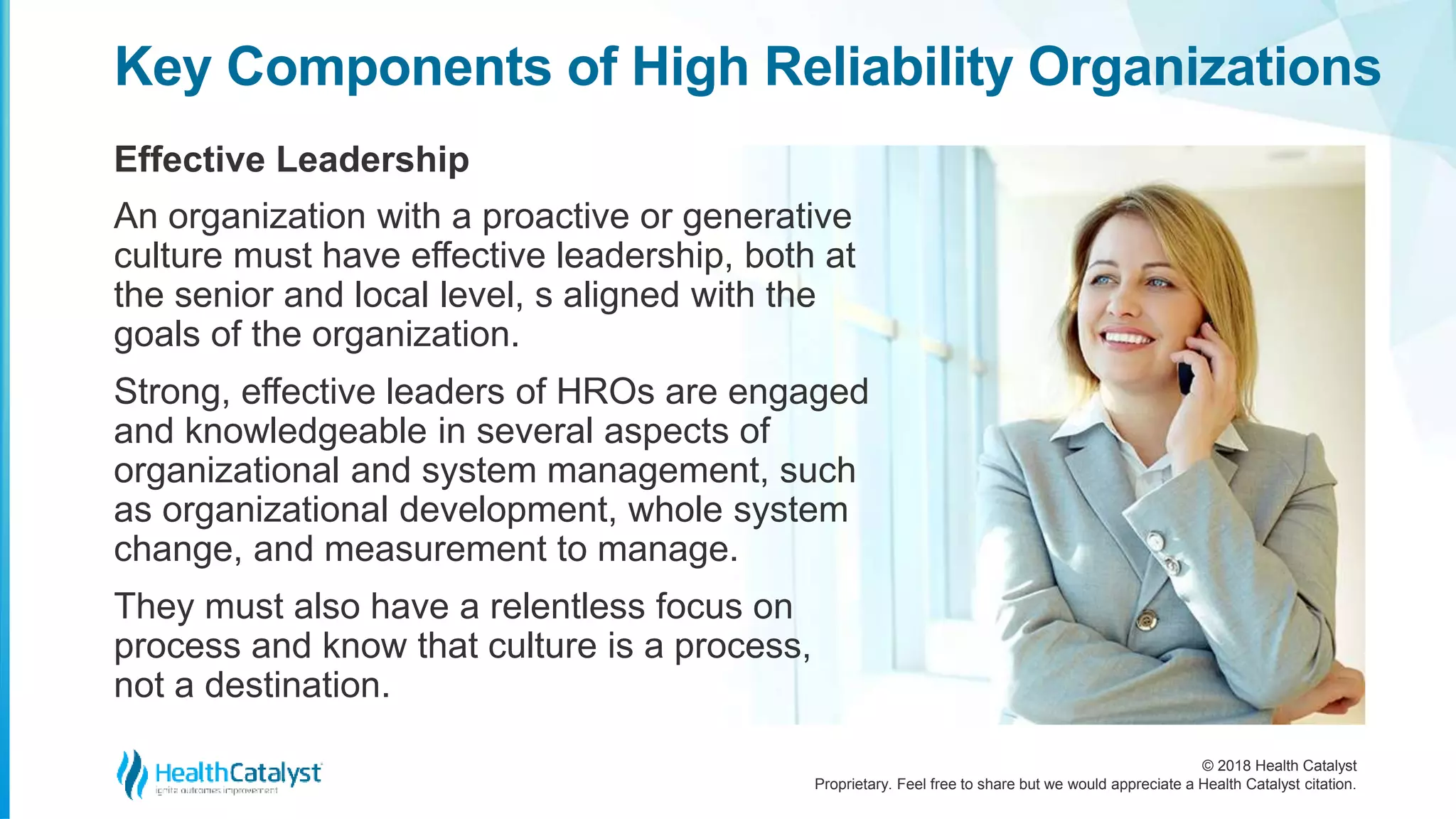 A Framework for High-Reliability Organizations in Healthcare | PPTX
