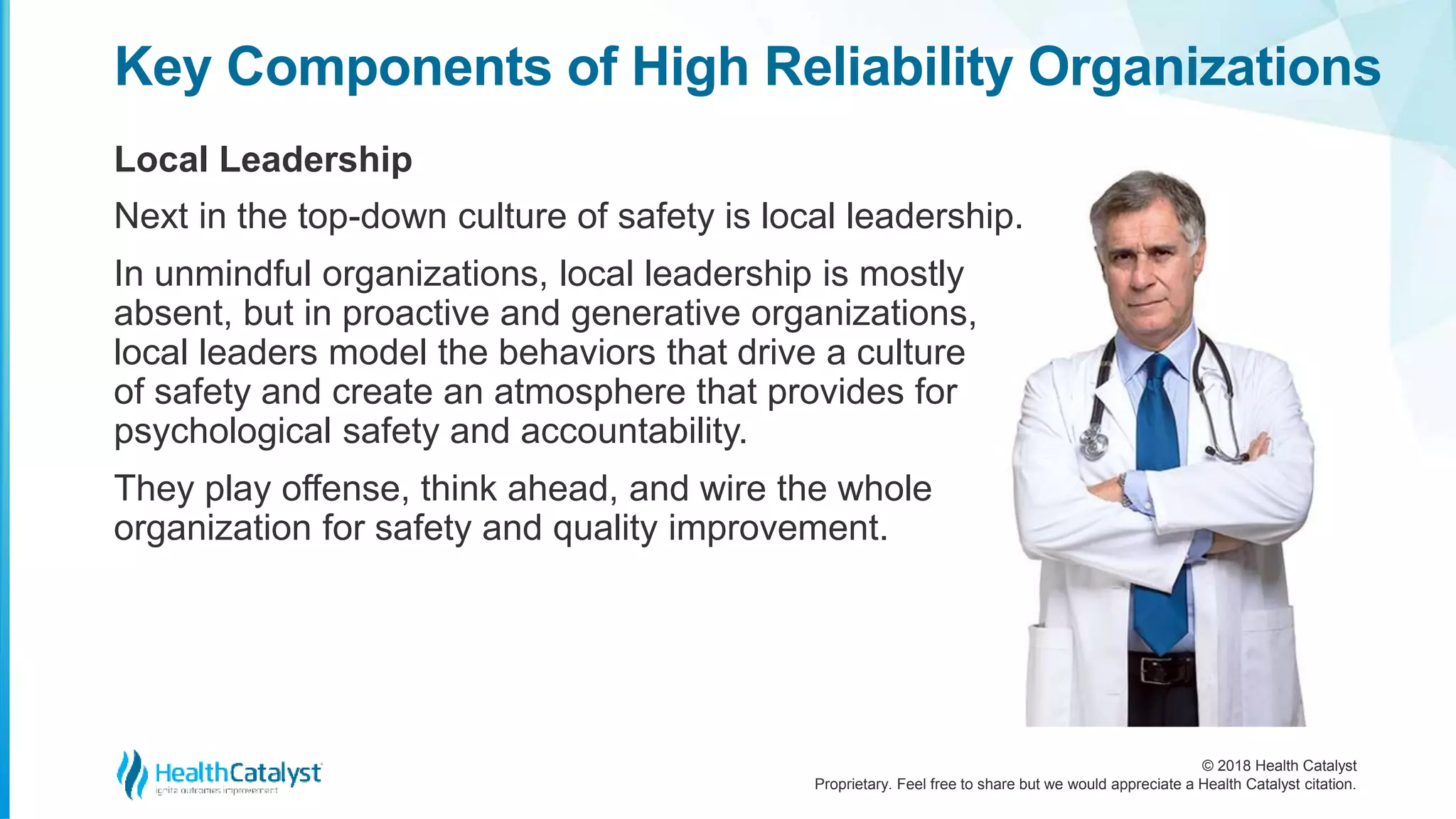 A Framework for High-Reliability Organizations in Healthcare | PPTX