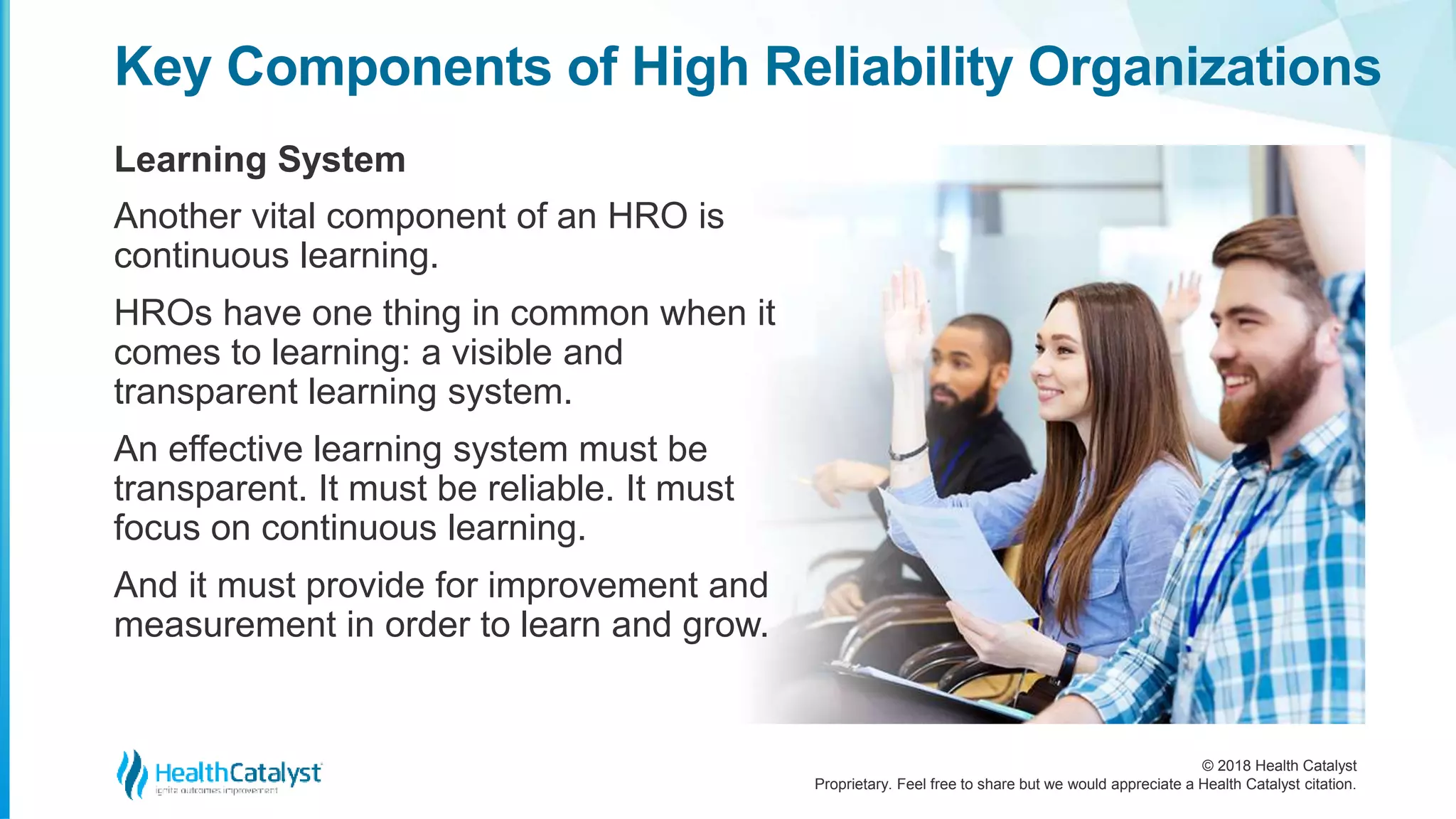 A Framework for High-Reliability Organizations in Healthcare | PPTX
