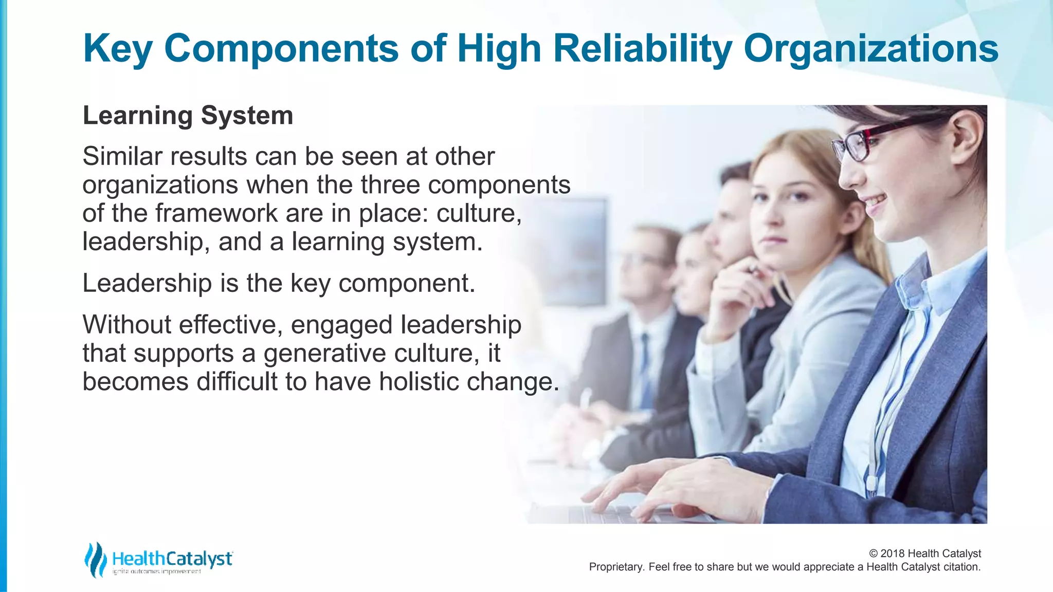 A Framework for High-Reliability Organizations in Healthcare | PPTX