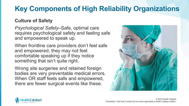 A Framework for High-Reliability Organizations in Healthcare | PPT
