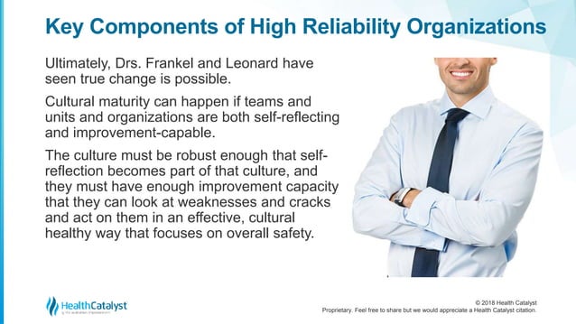 A Framework for High-Reliability Organizations in Healthcare | PPT