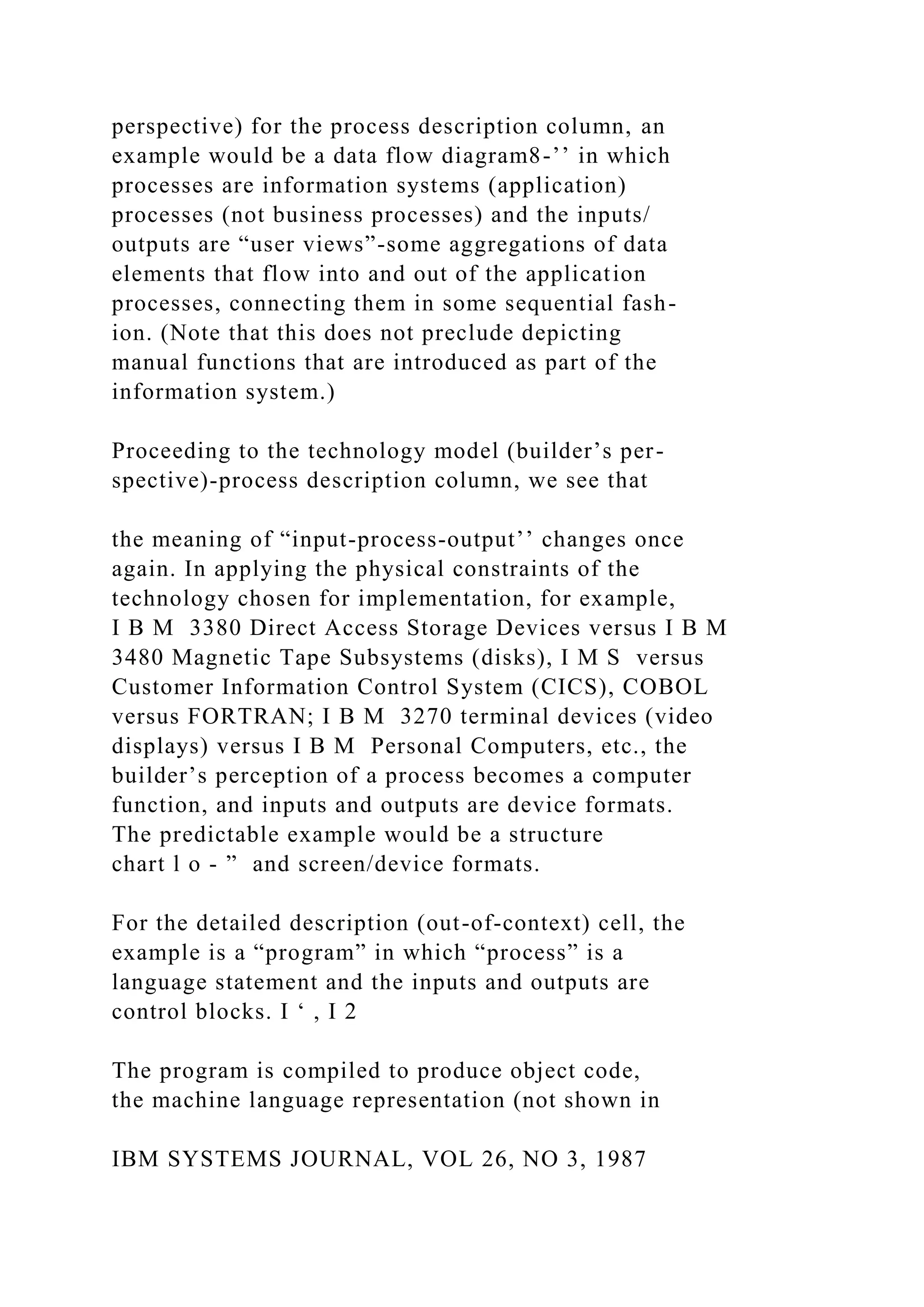 A Framework For Information Systems Architecture By J Docx