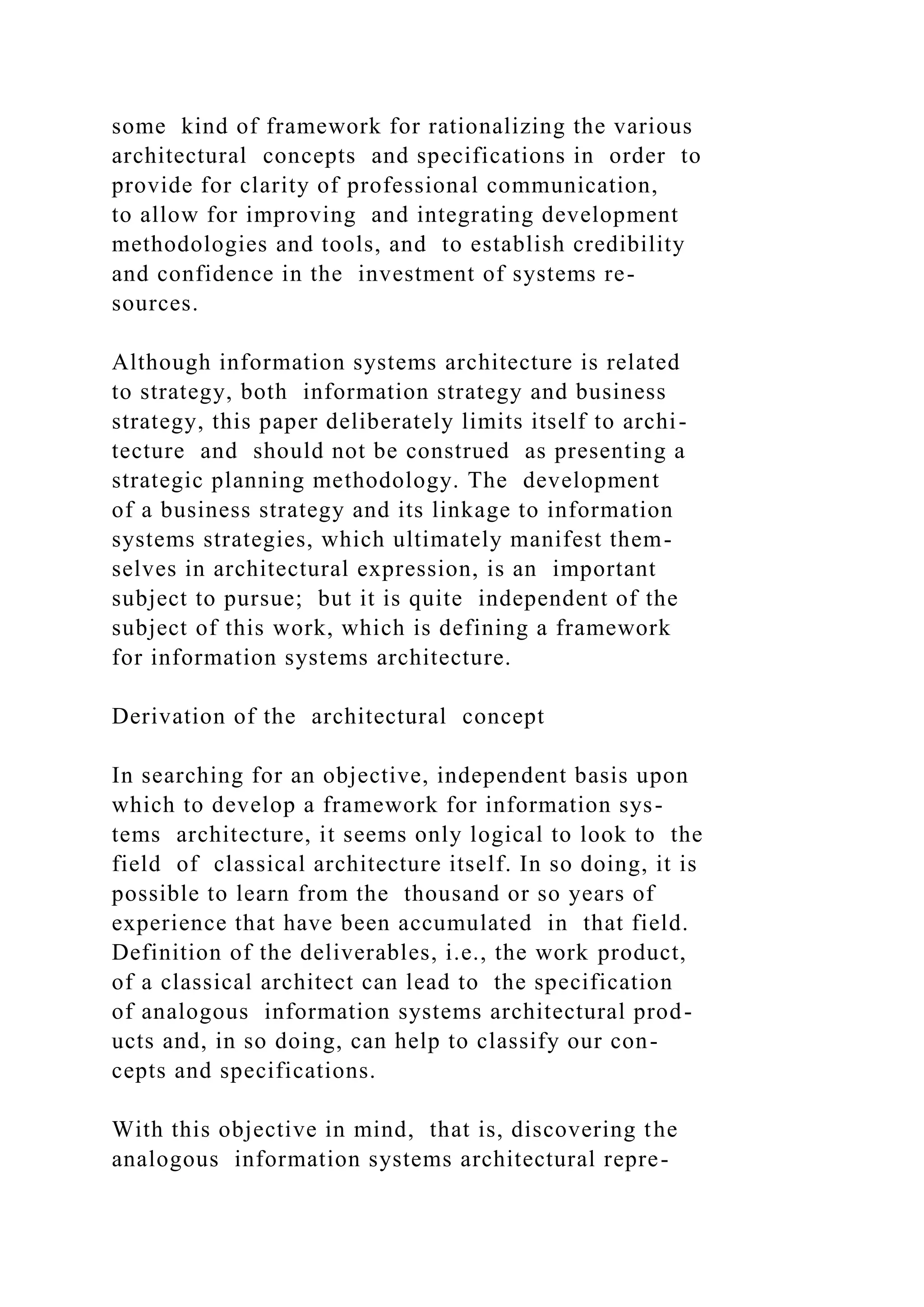 A framework for information systems architecture by J.docx