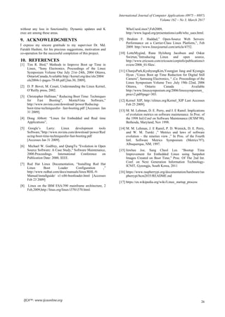 A framework for optimization of the boot time on embedded linux environment with raspberry pi ...
