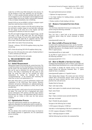 A framework for optimization of the boot time on embedded linux ...