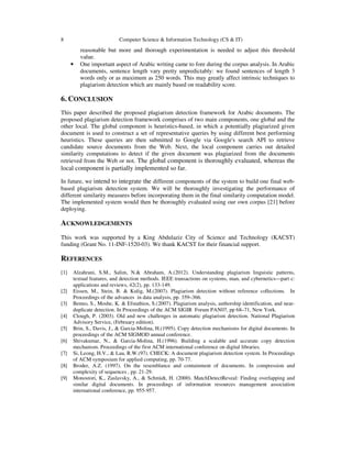 A framework for plagiarism | PDF