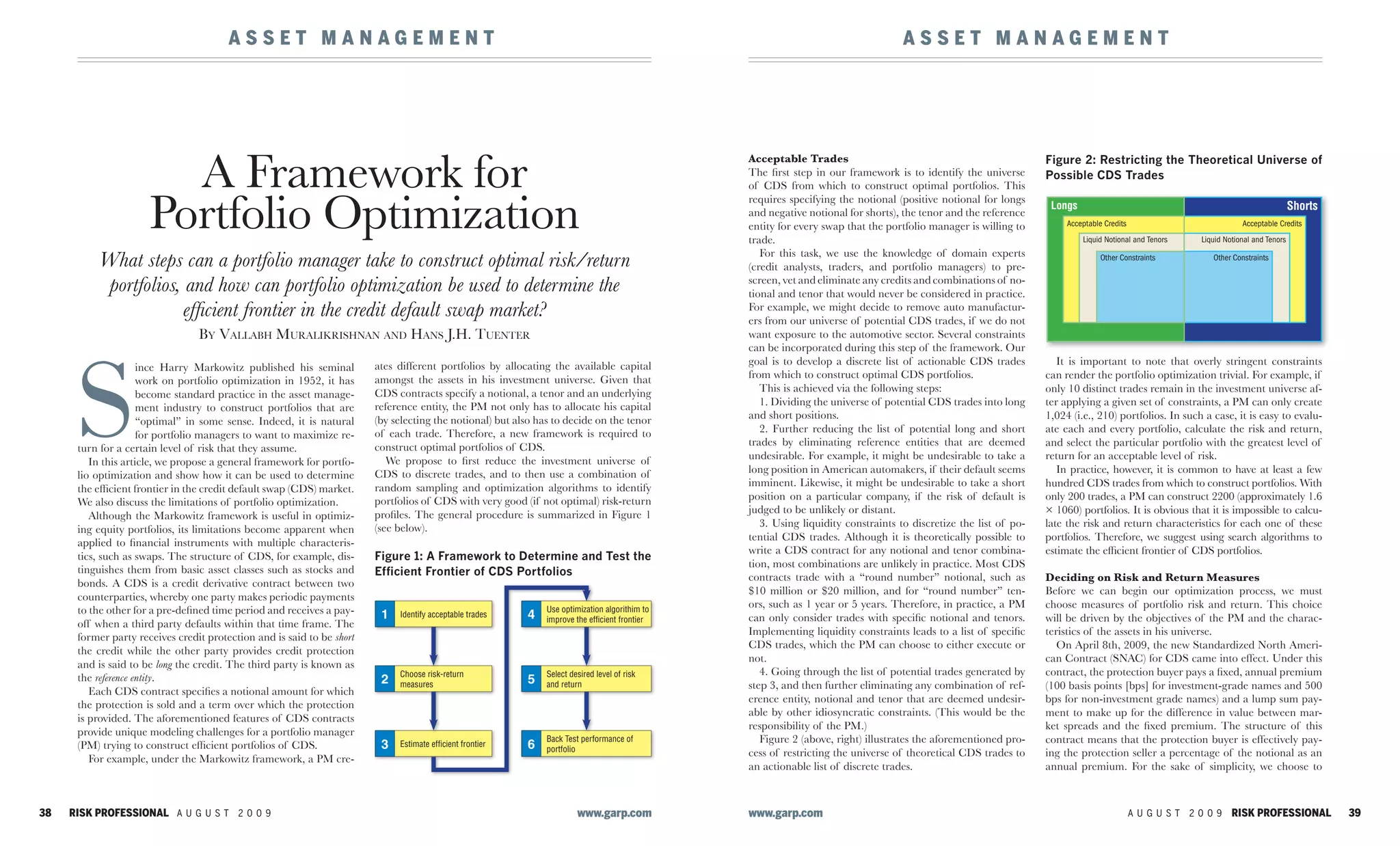 A Framework For Portfolio Optimization | PDF
