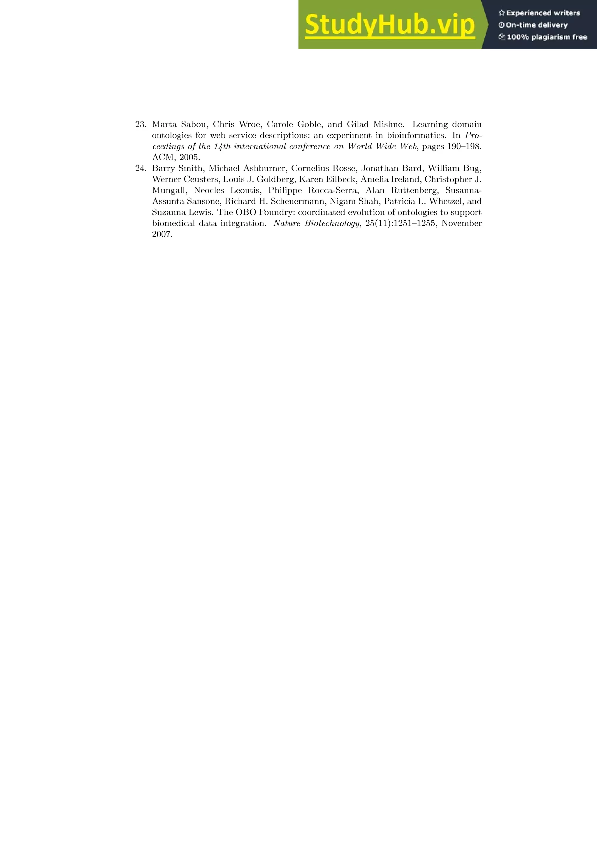 A Framework For Resource Annotation And Classification In Bioinformatics Pdf