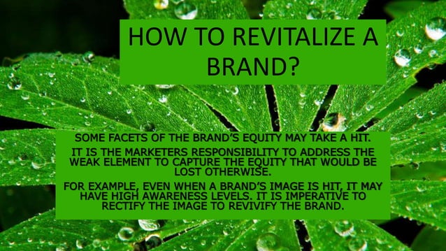A framework for revitalization of declining and dead brands | PPT
