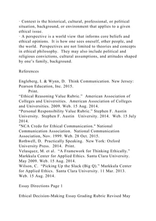 A Framework for Thinking EthicallyThis document is designed as a.docx