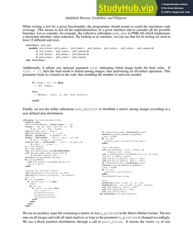A Framework For Unit Testing With Coarray Fortran Pdf 