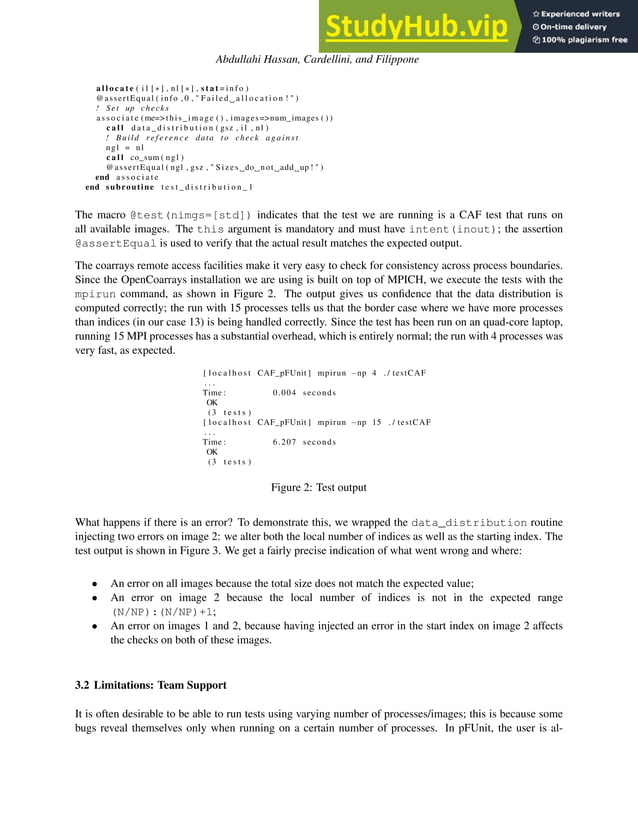 A Framework For Unit Testing With Coarray Fortran Pdf