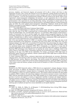 A framework to establish a project management office | PDF