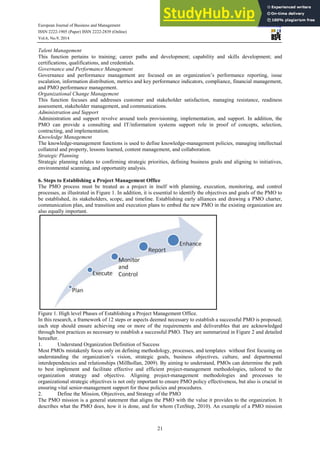 A Framework To Establish A Project Management Office | PDF