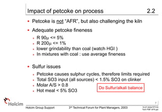 AFR and Petcoke - Preparation and Utilization.ppt
