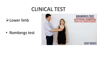 cerebellar dysfunction-ppt | PPTX