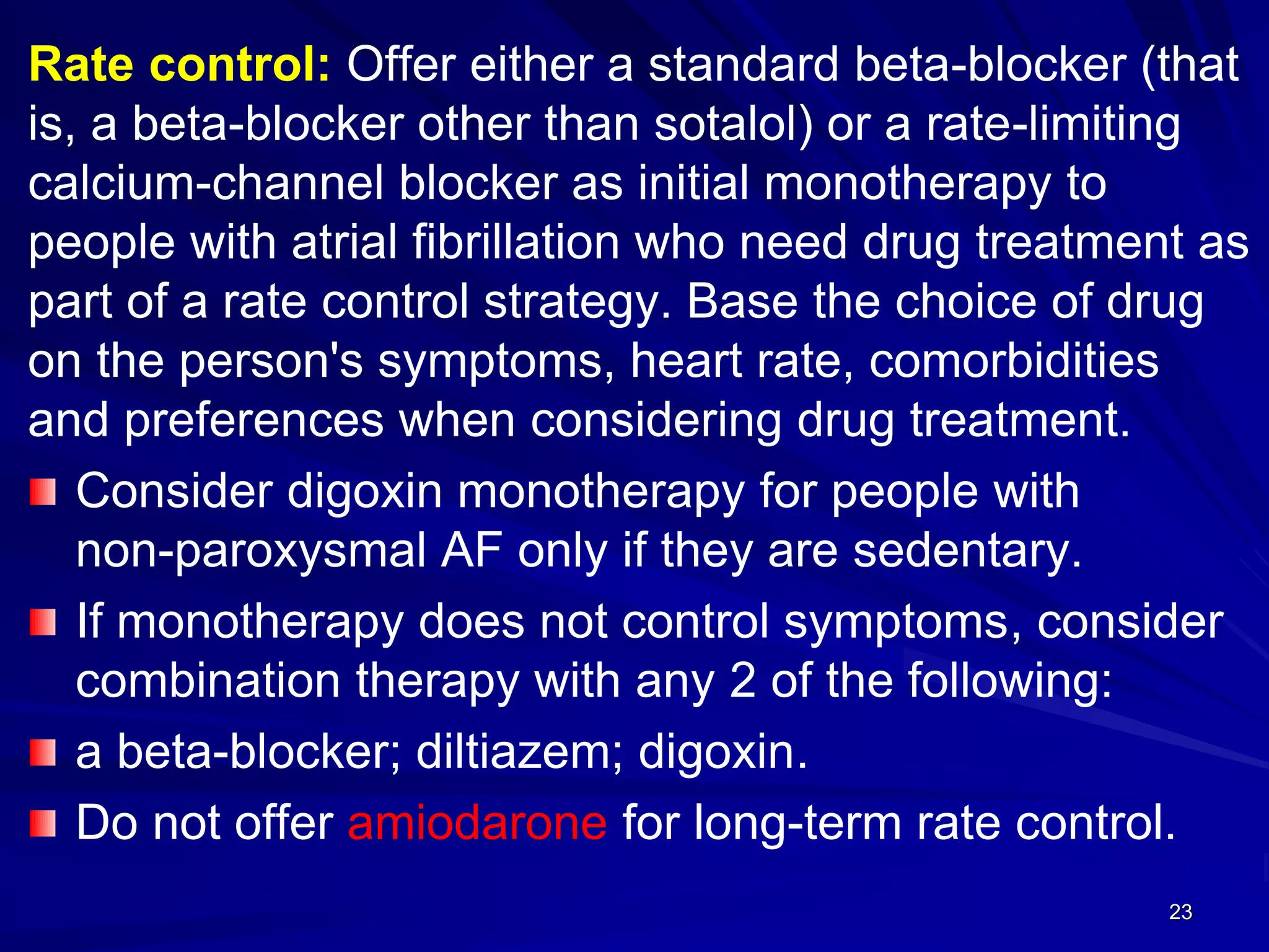 Af rate vs rhythm control.samir rafla 2 | PDF
