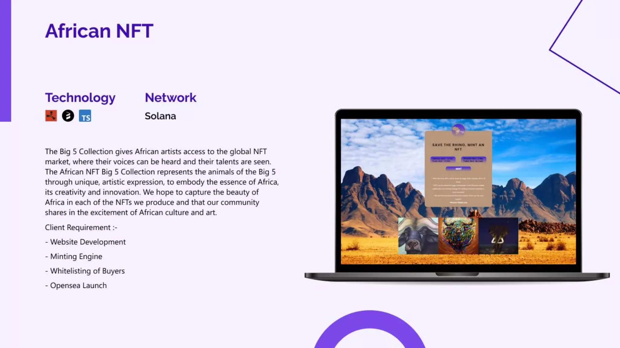 african NFT - project.pdf | Computer Software and Applications | Computing