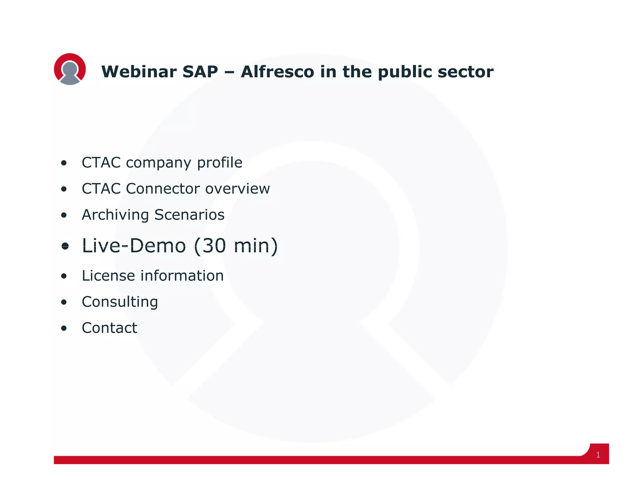 Alfresco CTAC connector alternative to IXOS/Opentext | PDF