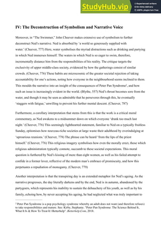 A Freudian Glance Into The Swimmer S Psyche | PDF