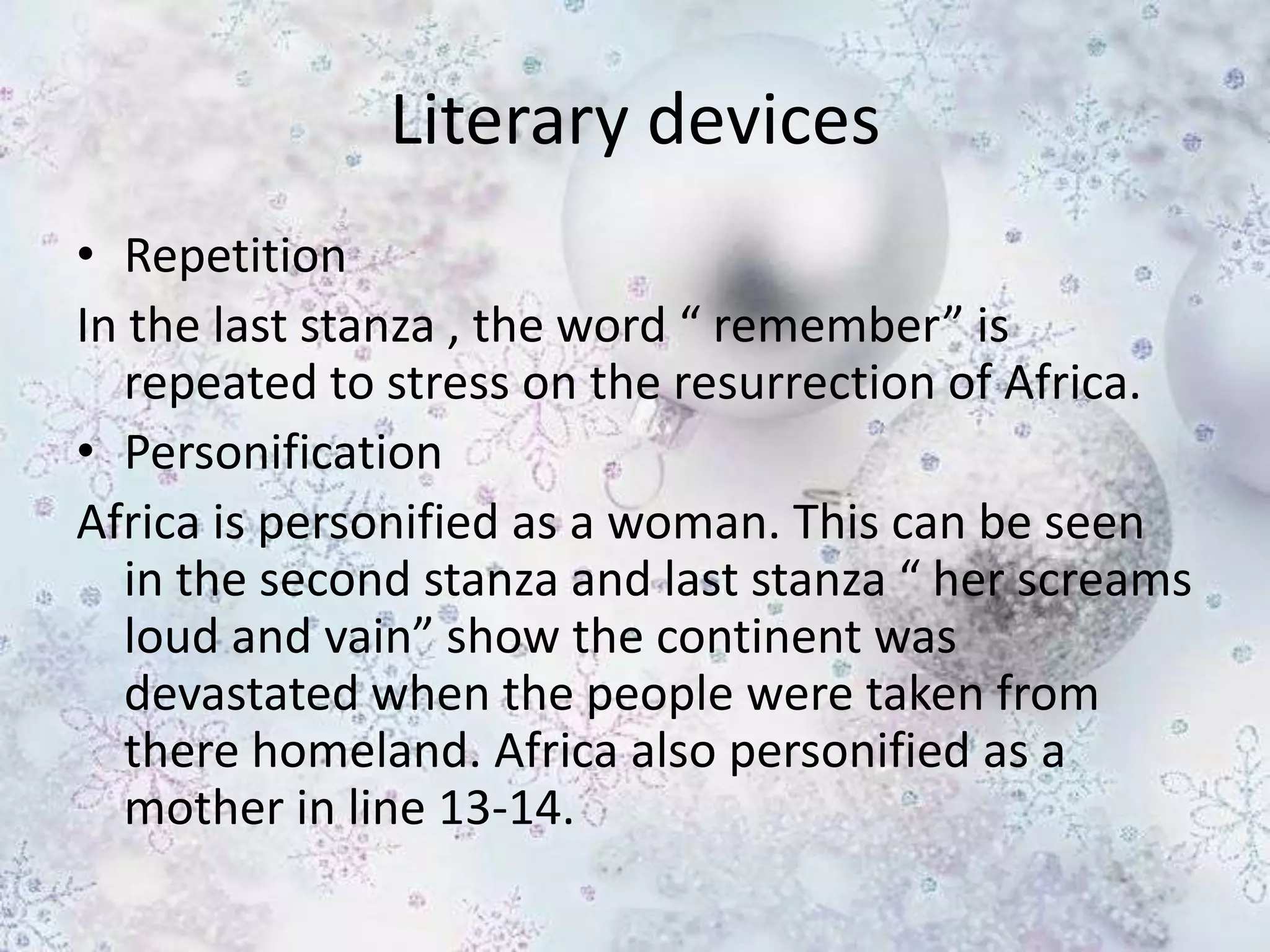 Poem - Africa | PPTX