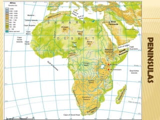 Physical Map Of Africa With Landforms