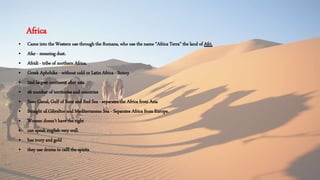 Africa | PPTX