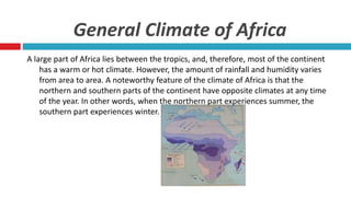 Africa climate and vegetation | PPTX