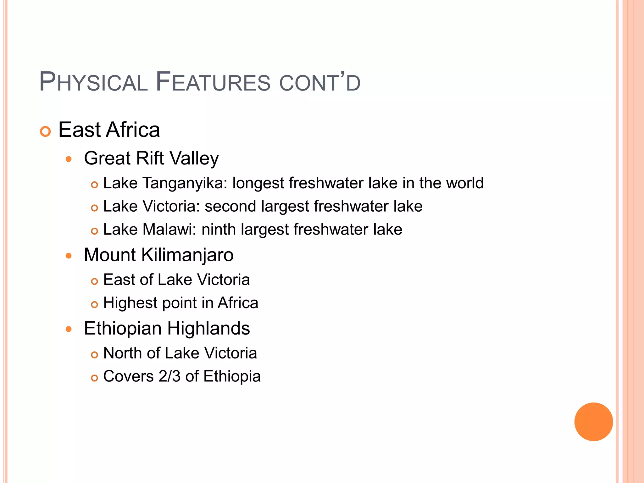 Africa physical geography | PPTX