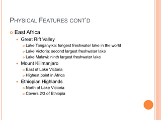 Africa physical geography | PPTX