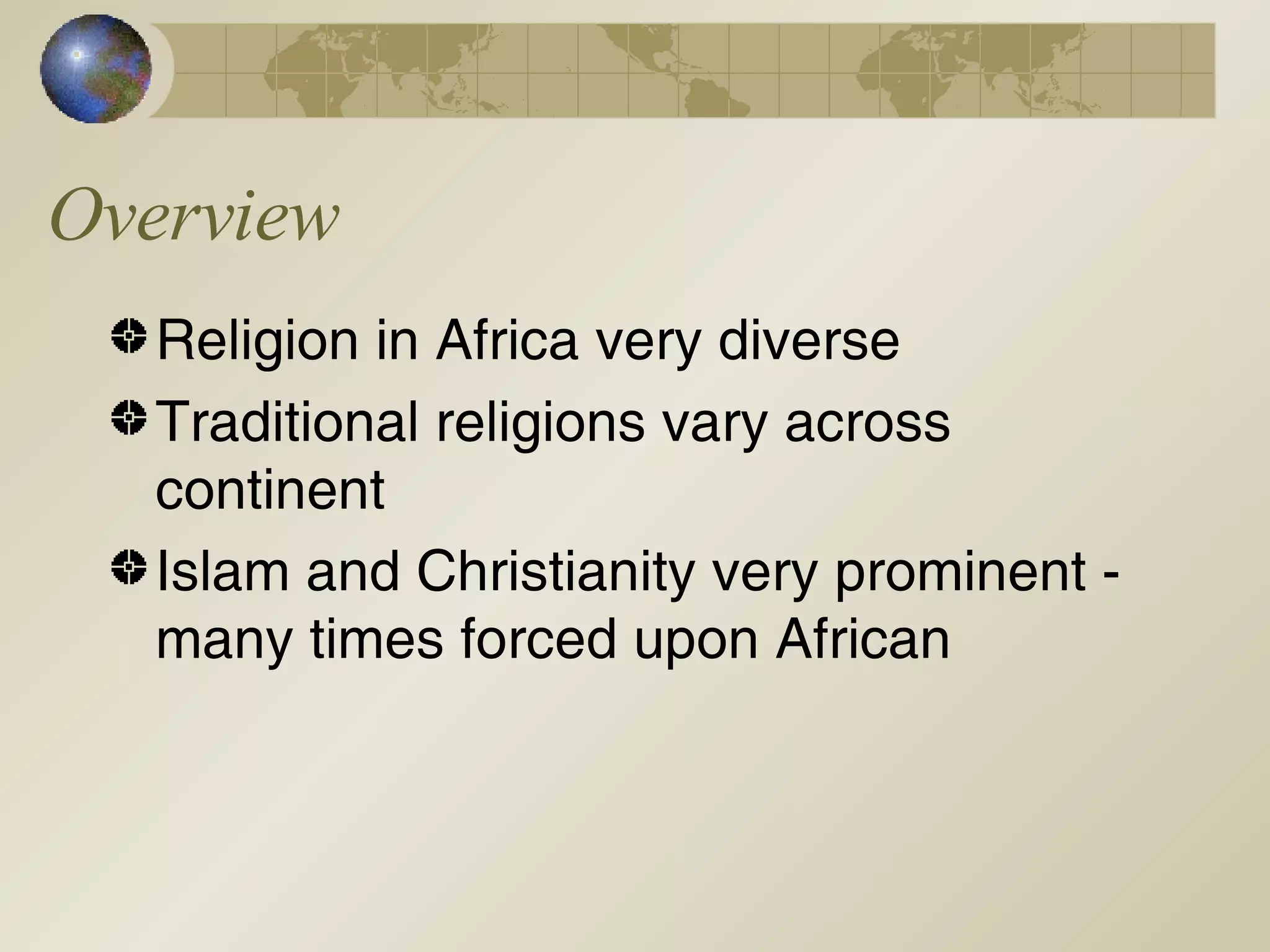 Africa Religion Culture | PPT
