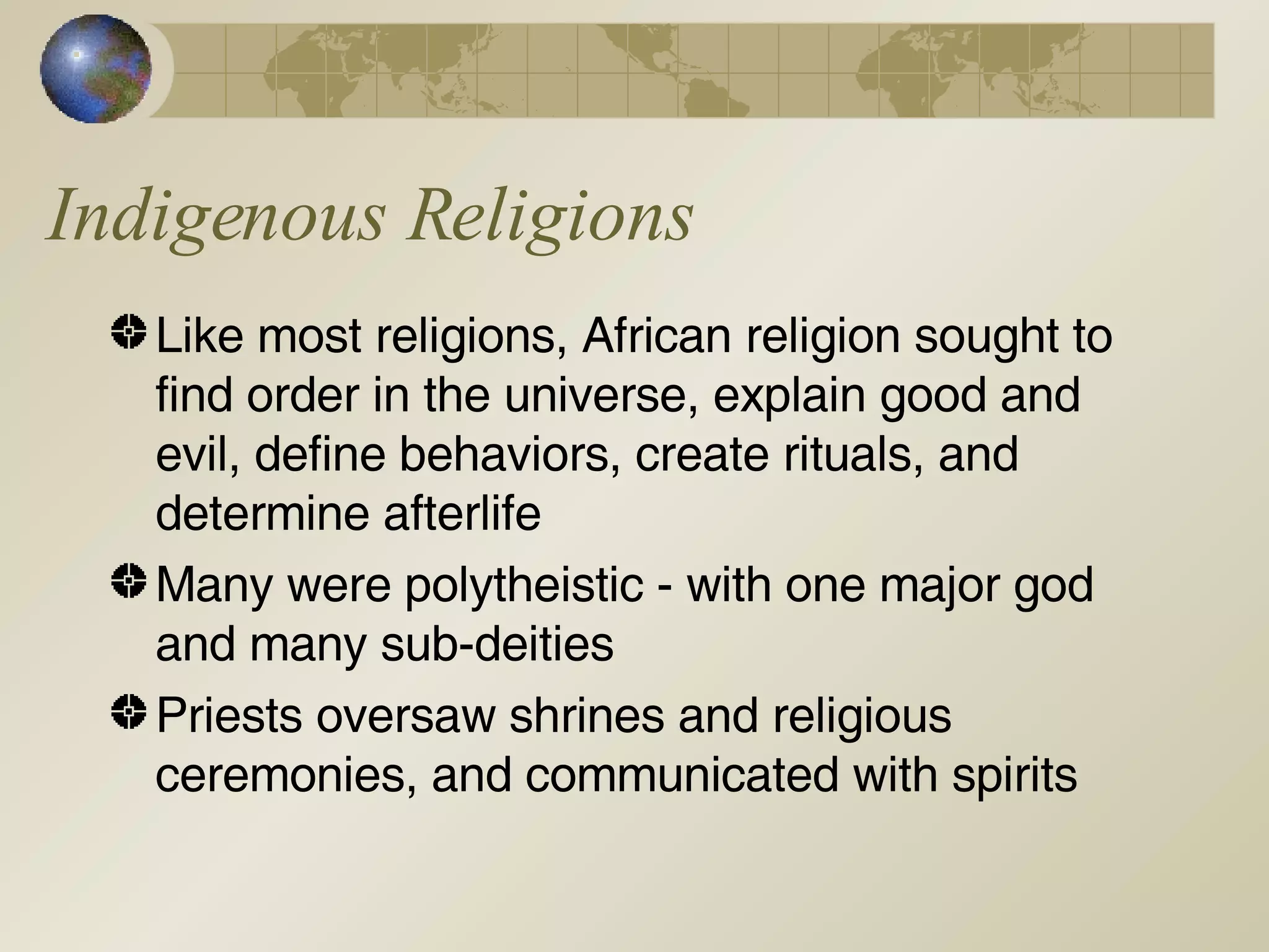 Africa Religion Culture | PPT