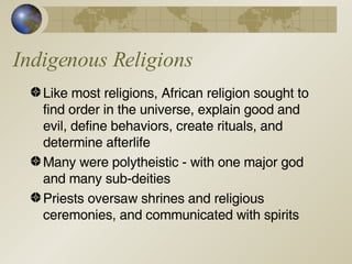Africa Religion Culture | PPT