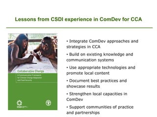 Matteoli: Collaborative change: a communication framework for climate change adaptation and food ...