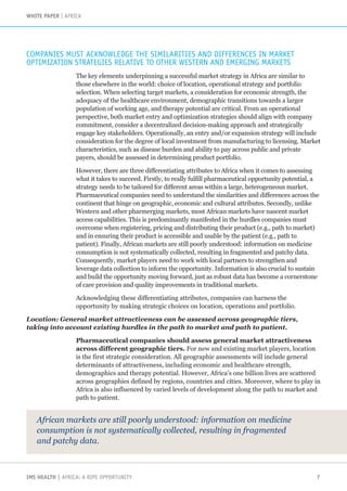 Africa a ripe opportunity understanding the pharmaceutical market ...