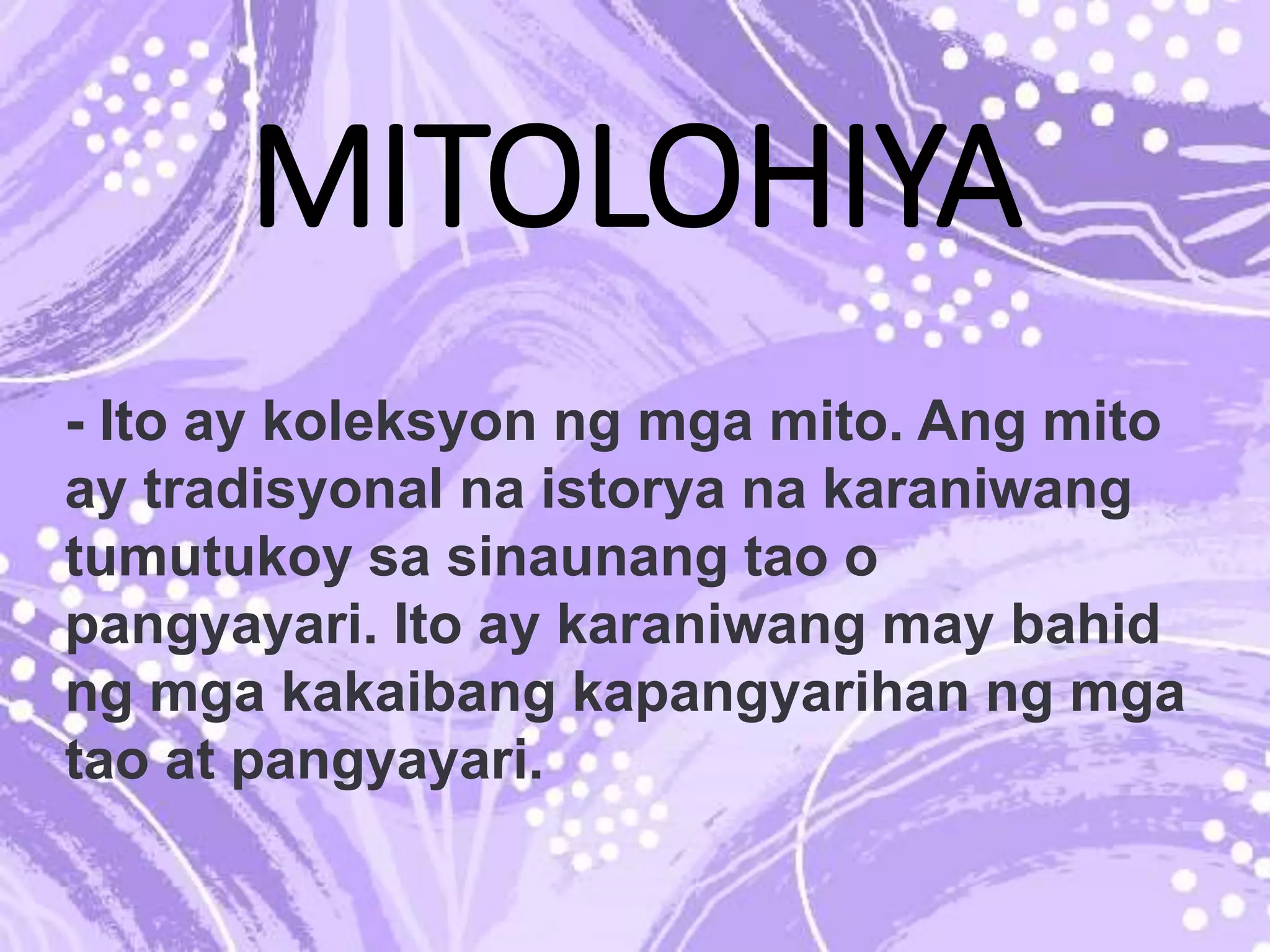 MITOLOHIYA MULA SA AFRICA AT PERSIA | PPTX